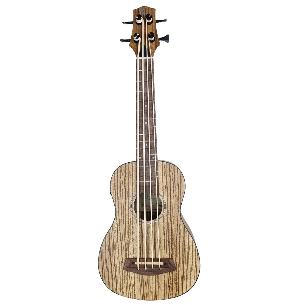 Persian UKB-ZEBRA Electric-Acoustic Bass Ukulele - Greenchords Australia